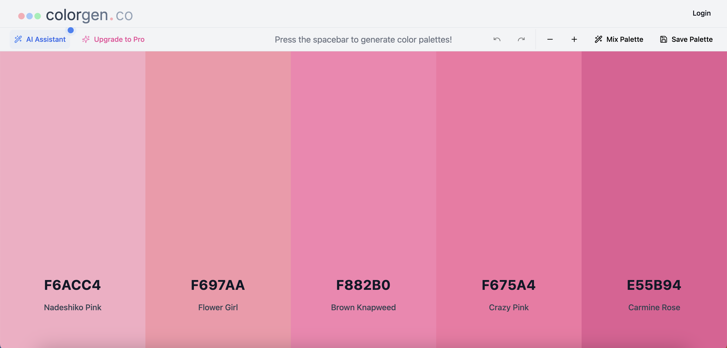 colorgen.co - Create Your Palette!